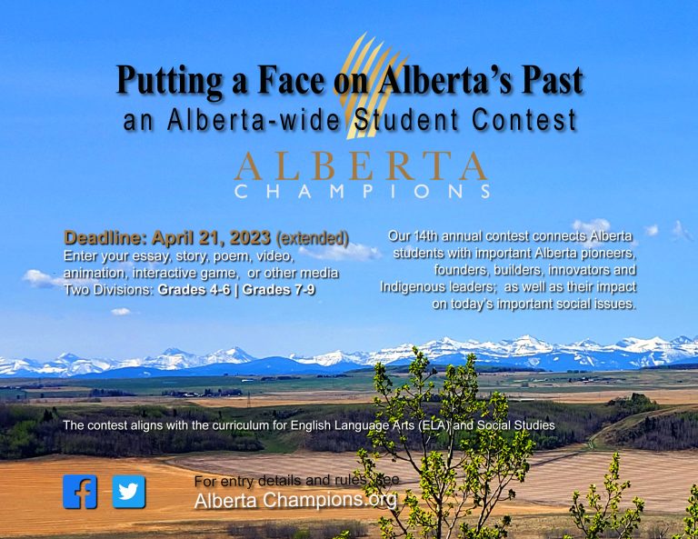 Alberta History and Historical Figures - Alberta Champions Society